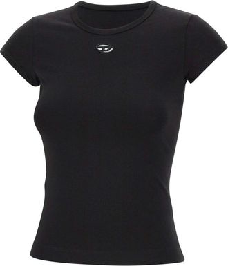 Diesel Femme, Tops, Noir, Taille: 42 FR T-shirt T-Angie
