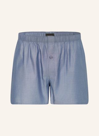 Hanro Web-Boxershorts Fancy Woven blau