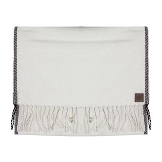 Eleventy Fransenschal - - Accessories - Herren - Wei&szlig; - ONE SIZE