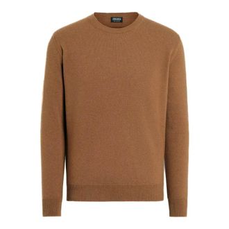 Ermenegildo Zegna Maglia girocollo in Oasi Cashmere - - Knitwear - Herren - Braun - 4XL