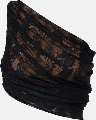 Norma Kamali Top Diana aus Spitze