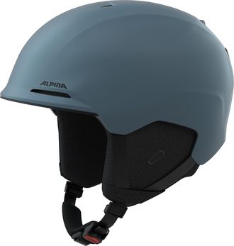 Alpina BRIX - individuell Verstellbarer Skihelm f&uuml;r Erwachsene, mit herausnehmbaren Innenfutter, besonders sto&szlig;absorbierend - Dirt-Blue matt - L (59-63 cm)