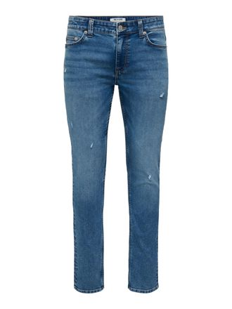 Only & Sons Slim-fit-Jeans ONLY & SONS ONSLOOM SLIM JOG BOX PIM MU OTL, Herren, Gr. 28, L&auml;nge 30, blau (medium blau denim), Denim/Jeans, Obermaterial: 70% Baumwol