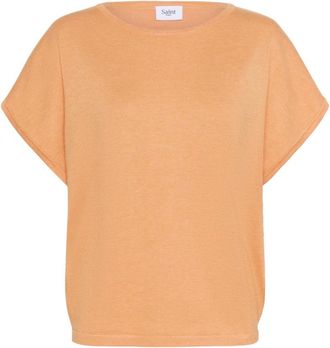 Saint Tropez Femme, Tops, Orange, Taille: 38 FR MilaSZ R-N SS Pullover