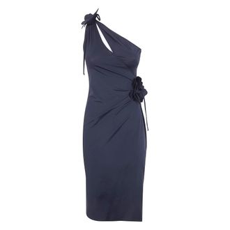 Coperni Asymmetrisches Mini-Blumenkleid - - Dresses - Damen - Schwarzk - S