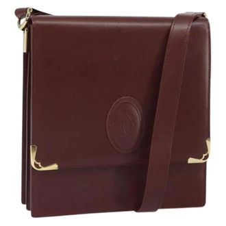 Cartier Pre-owned Leder Schultertasche - - Pre-owned - Damen - Rot - ONE SIZE