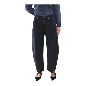 Closed Jean coupe droite noir cropped - Femme - Jeans - Bleu - Taille: W26