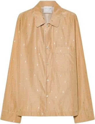 Forte_Forte Femme, Vestes, Brun, Taille: 40 FR Chemise Pyjama en Taffetas Paillete