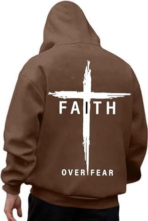 Generic Sweat a Capuche Homme Sweatshirt Hooded Sweatshirt &agrave; Capuche Homme Longue Manche Pullover D&eacute;contract&eacute; avec Design Imprim&eacute; pour Le Port Quotidien et Ac