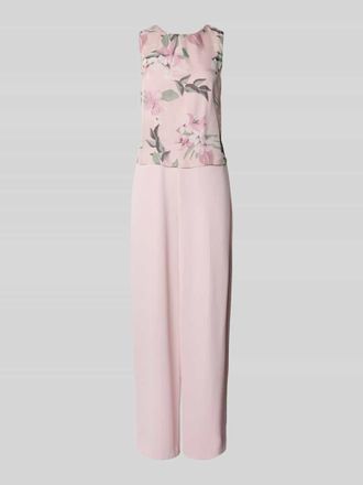 Christian Berg Cocktail Jumpsuit mit floralem Motiv-Print