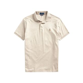 Polo Ralph Lauren Slim Fit Kurzarm Polohemd - - Tops - Herren - Beige - S