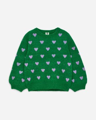 Arket Strickpullover Mit Intarsien -Gr&uuml;n