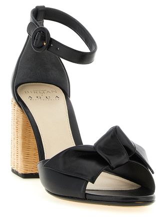 Alexandre Birman Womens Clarita Sandal Black Cow Leather Heels