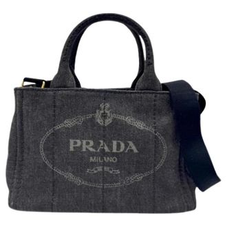 Prada Pre-owned Vintage Denim Mini Bag - - Pre-owned - Damen - Schwarzk - ONE SIZE