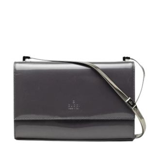Gucci Pre-owned Patent Leather Shoulder Bag - - Pre-owned - Damen - Grau - ONE SIZE