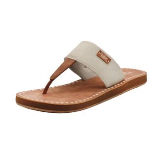 Flojos Grace Flip-Flop für Damen, (Elfenbein/Hellbraun), 39 EU