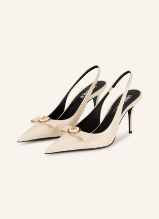 Versace Slingpumps weiss