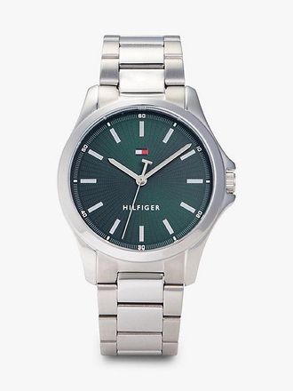 Tommy Hilfiger Montre en acier inoxydable &agrave; cadran vert
