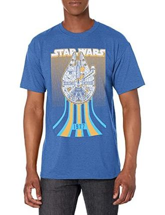 Star Wars Falcon Speed Graphic T-Shirt, Royal Heather, XXL Homme