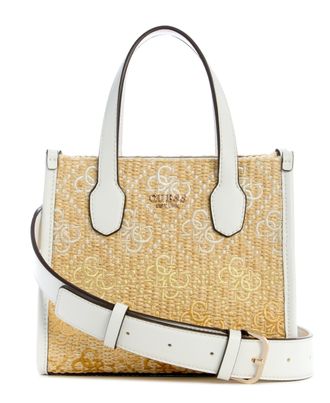 Guess Silvana Mini Two Compartment Tote XS Cornsilk Logo
