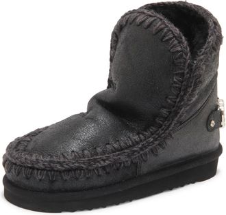 Mou Femme, Chaussures, Noir, Taille: 39 EU Eskimo 18 Rhinestones Logo