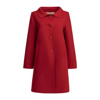 Valentino Langer Woll- und Kaschmirmantel - - Coats - Damen - Rot - L