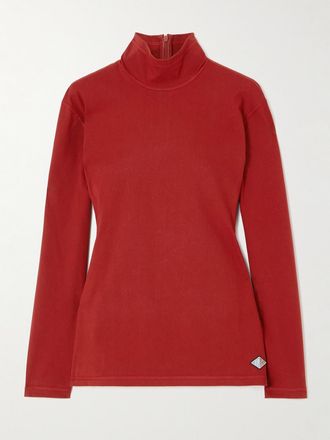 Bottega Veneta Haut En Jersey De Coton Stretch À Appliqué - Rouge