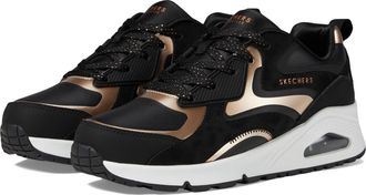 Skechers UNO Gen1 Color Surge-Sneaker f&uuml;r M&auml;dchen, Schwarz Rotgold, 5 UK