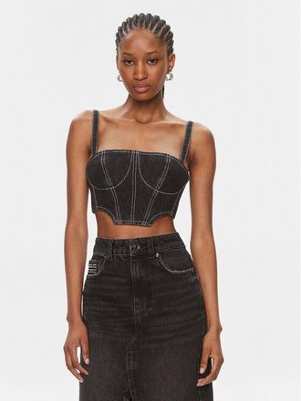 Karl Lagerfeld Top 240J1600 Schwarz Slim Fit