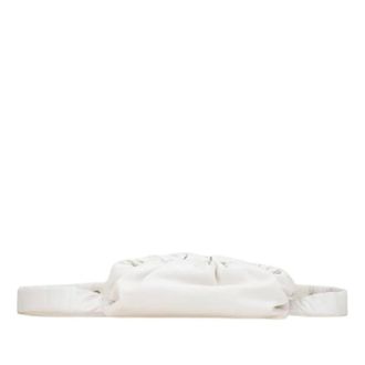 Bottega Veneta Sac Banane en Cuir Pre-owned - Femme - Pre-owned - Blanc - Taille: ONE Size