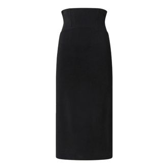 Pinko Pinko, Femme, Jupes, Noir, Taille: 38 FR Pera Gonna Double Armoure Stretch