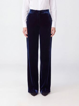 Giorgio Armani Pantalon de tailleur droit en velours