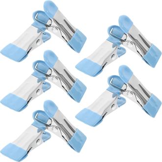 Pretyzoom 10er-Pack Beutelklammern 5 5 cm Mini-w&auml;scheklammern Zum Aufh&auml;ngen Robuste Metallklammern F&uuml;r Stoff Lebensmittelklammern F&uuml;r Beutel Verschlie&szlig;en Von Sn