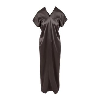 Aspesi Langes Kleid mit V-Ausschnitt - - Dresses - Damen - Grau - S