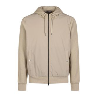 Herno Ibrido Jersey con Nylon - - Sweatshirts & Hoodies - Herren - Beige - L