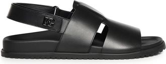 Dolce & Gabbana Homme, Chaussures, Noir, Taille: 41 EU Sandales Plates