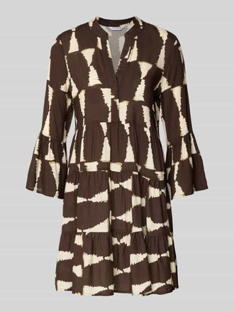 Zabaione Minikleid aus Viskose mit 3/4-Arm Modell Me44lody