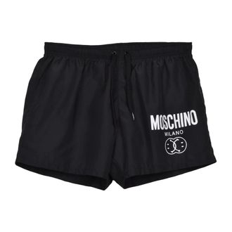 Moschino Homme, Maillots de bain, Noir, Taille: M Boxer Mare