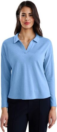 Street One Damen A319139 Poloshirt, Bay Blue Melange, 42