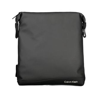 Calvin Klein Elegante schwarze Schultertasche mit Kontrastdetails - - Bags - Herren - Schwarzk - ONE SIZE