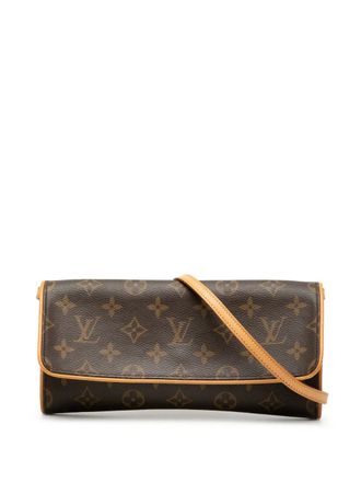 Louis Vuitton 2000-2009 Monogram Pochette Twin GM Umh&auml;ngetasche - Braun