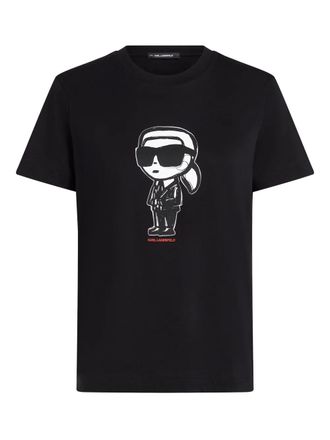 Karl Lagerfeld t-shirt Ikon - Noir