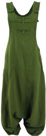 Guru Shop Guru-Boutique, Salopette Pantalon Sarouel Pantalon de Harem Pantalon de Harem Pantalon de Harem, Olive, Ducoton, Size:L (42), Pantalon de Harem Pantal