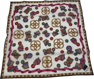 Celine Pre-owned Vintage Triomphe Star Print Silk Scarf - Femme - Pre-owned - Multicolore - Taille: ONE Size