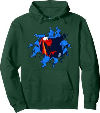 Disney Mulan Mushu Cri-Kee Takes The Blame Ripped Pullover Hoodie