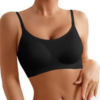 Generic Soutien Gorge Invisible Soutien Gorge sans Armature Brassiere Femme sans Armature De Classique Push Up Non Rembourr&eacute;e Seamless T-Shirt Bra L&eacute;ger Doux 