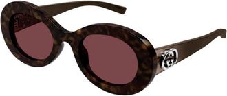 Gucci Runde Sonnenbrille - - Accessories - unisex - Braun - 51 MM