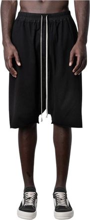 Rick Owens Homme, Shorts, Noir, Taille: M Pod Shorts