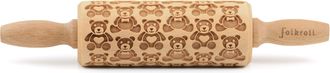 Folkroll 3D-Motiv-Teigrolle 23 cm Teddyb&auml;ren