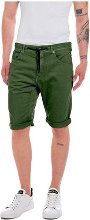 Replay Herren DJOVIC Jeans-Shorts, 850 Army Green, 29